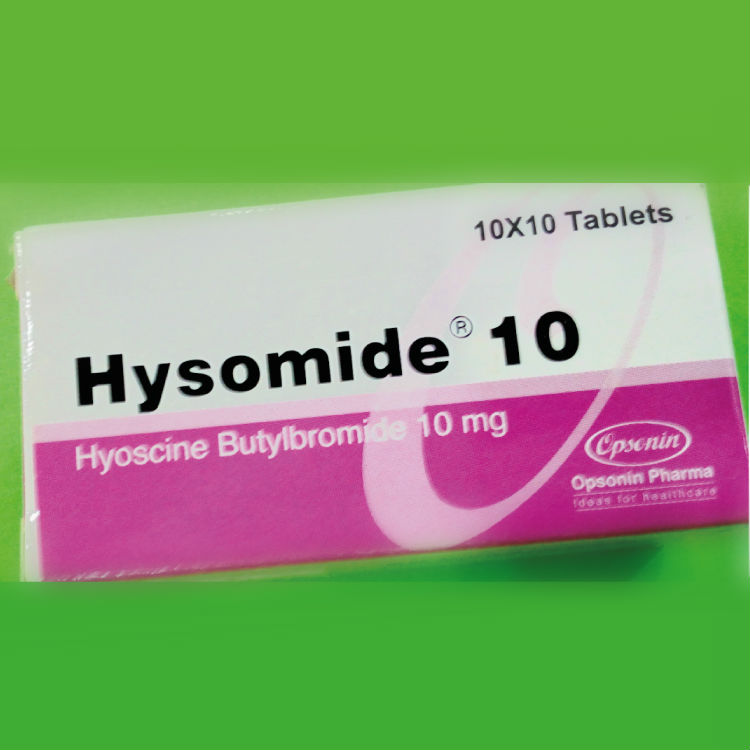 Buy low cost Hysomide 10mg Hyoscine butylbromide | UsPharmz
